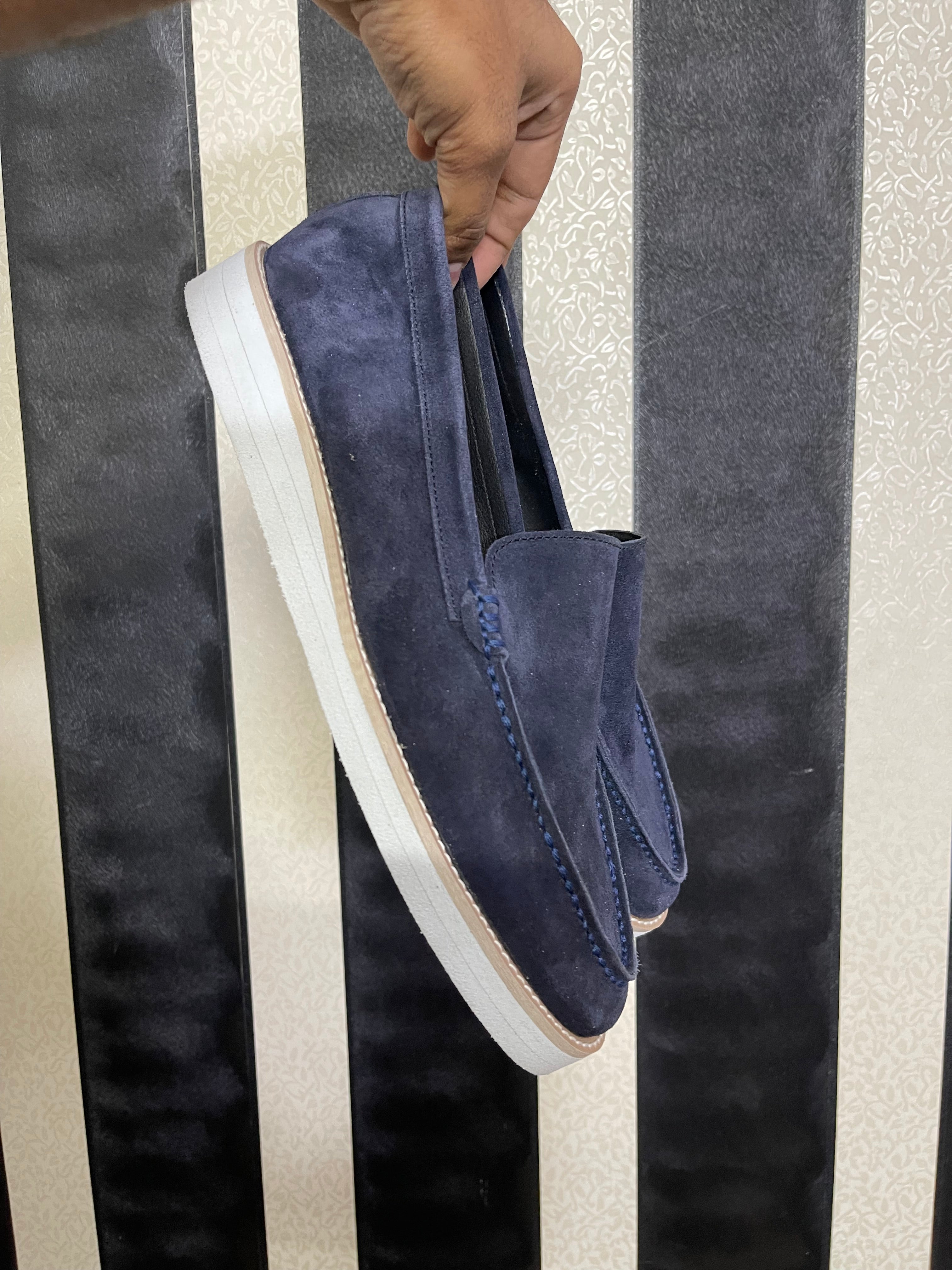 Navy Moccasin – Larrigan