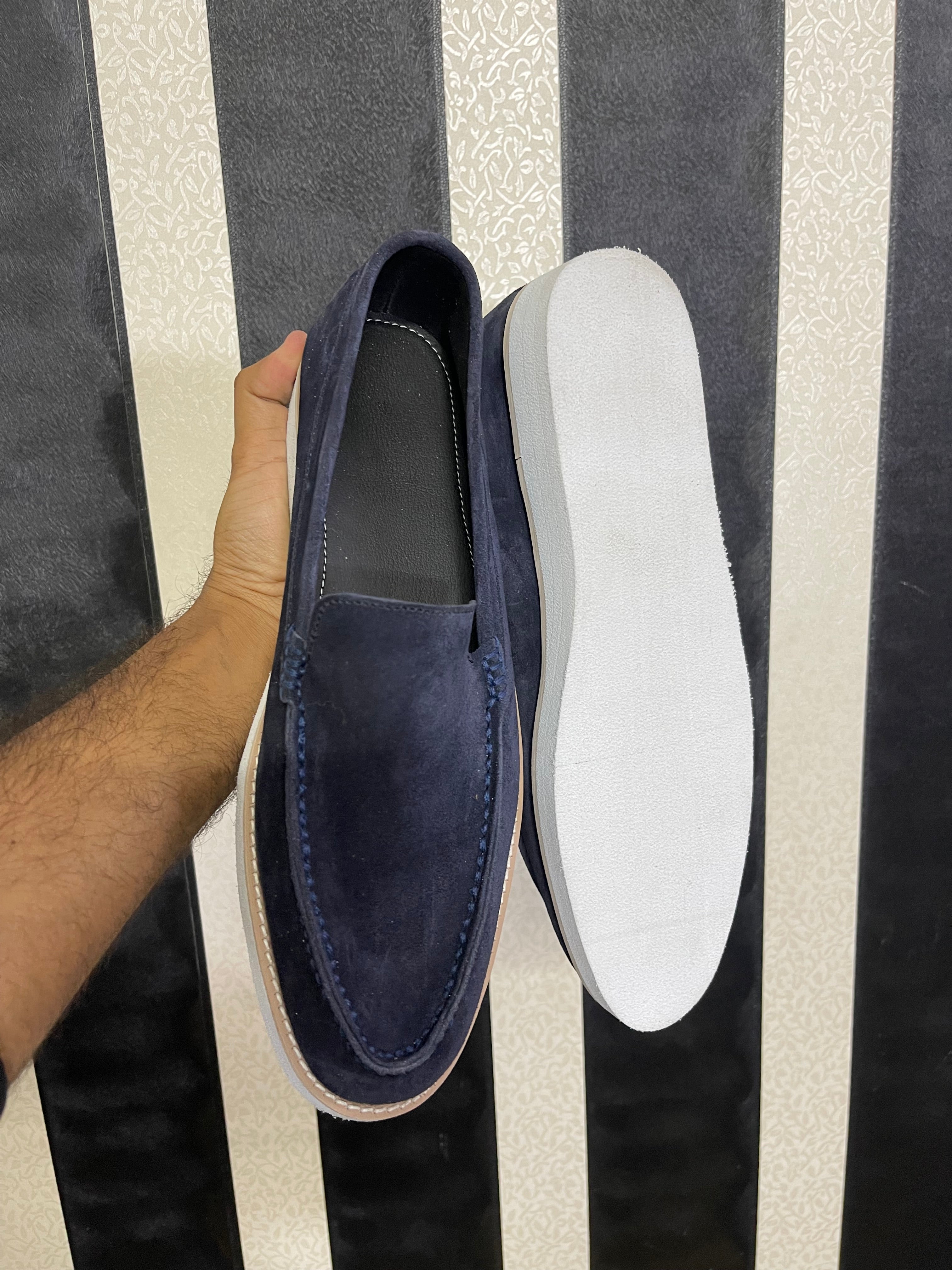Navy Moccasin – Larrigan